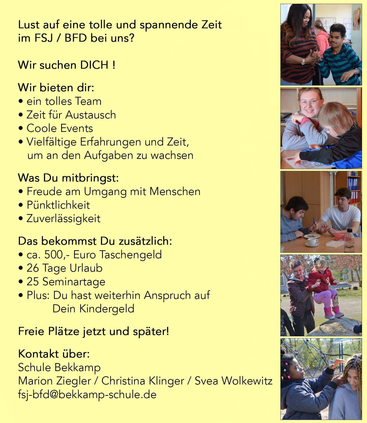 FSJ + BFD - Schule Bekkamp